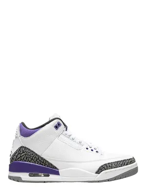 JORDAN Air 3 Dark Iris Sneakers - White