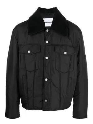 AMBUSH Logo-embossed Padded Jacket - Black