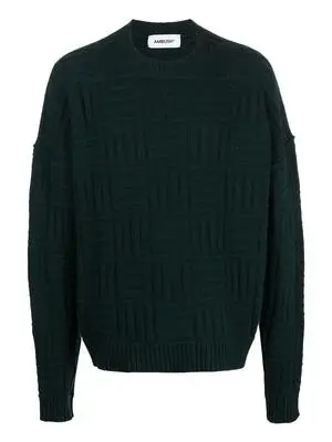 AMBUSH Monogram-Pattern Crew Neck Jumper