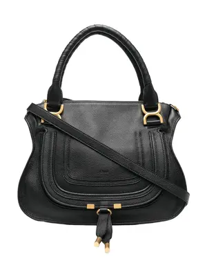 Chloé Marcie Leather Tote - Black