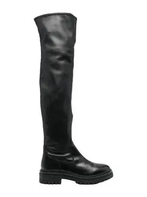 Geox Iridea 50mm Over-the-knee Boots - Black