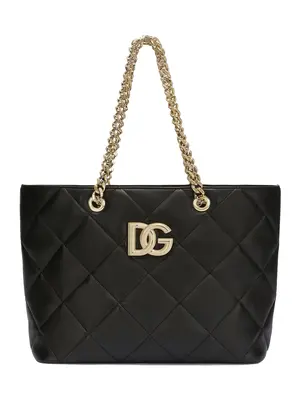 Dolce & Gabbana 3.5 Quilted Shopper Bag - Black