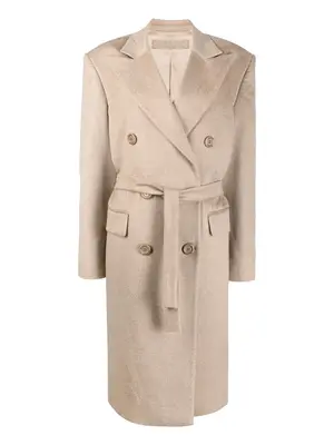 ALMAZ Almaz Double-Breasted Belted Coat