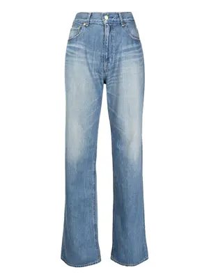 TU ES MON TRESOR Tanzanite Straight-leg Jeans - Blue