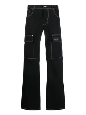 MISBHV X Ufo361 Straight-leg Cargo Trousers - Black