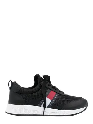 Tommy Hilfiger Flexi Leather Sneakers - Black