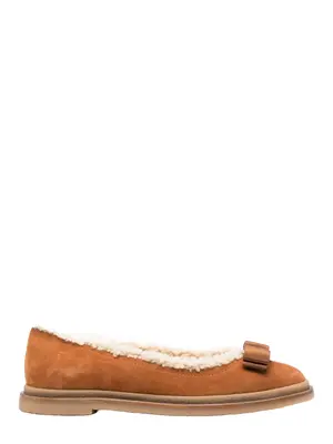 SALVATORE FERRAGAMO Ferragamo Varina Suede Ballerinas