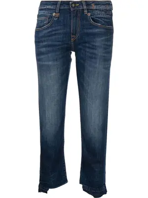 R13 High-rise Cropped Jeans - Blue