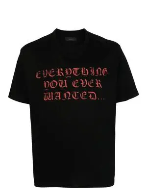 Amiri Everything Slogan-print T-shirt - Black