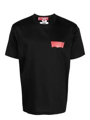Junya Watanabe Logo-print Cotton T-shirt - Black