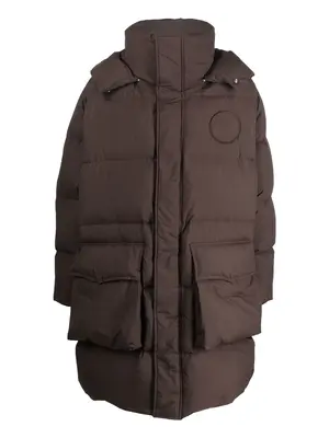 ÉTUDES STUDIO Detachable-hood Puffer Coat - Brown