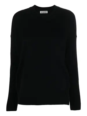 JIL SANDER Long-sleeve Cashmere Jumper - Black