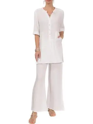 EVERYDAY RITUAL Kinsley Cotton Tunic - White