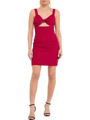 Endless Rose Plissé Minidress - Pink Violet