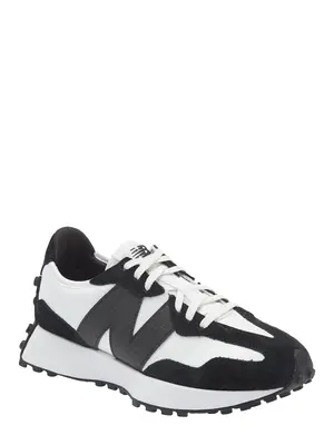 NEW BALANCE New Balance 327 Lace-Up Sneakers White/ Black