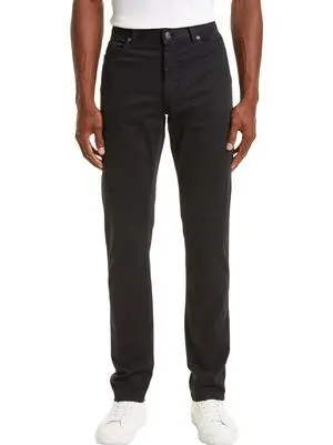Zegna City Fit Stretch Cotton Pants - Black