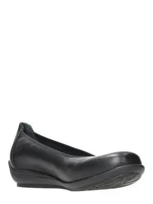 WOLKY Duncan F2f Flat - Black Biocare Stretch Leather