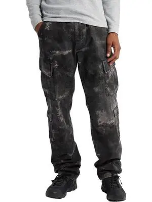 Alpha Industries Alpha Industries ACU Straight Leg Cargo Pants Black Blur Camo