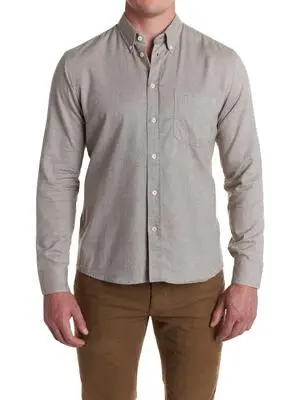 Billy Reid Tuscumbia Standard Fit Flannel Button-down Shirt - Tan