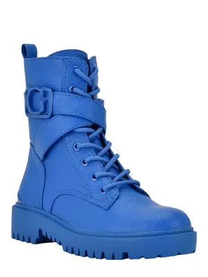 Guess GUESS Orana Combat Boot Medium Blue