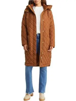 JOULES Joules Chatham Longline Quilted Puffer Jacket