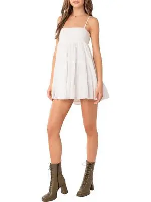EDIKTED Cotton Minidress - White