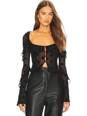 House Of Harlow 1960 X Eugenia Top - Black