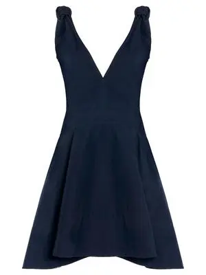 Bottega Veneta Cotton Mini Circle Dress - Navy