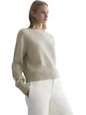 Everlane Boxy Crew Neck Sweater - Canvas