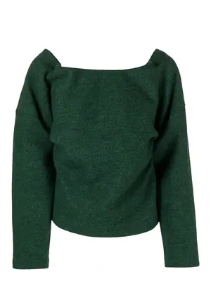 LITKOVSKA Lace-up Wool Jumper - Green