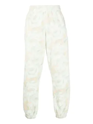 Martine Rose Textured Floral-print Track Pants - Green
