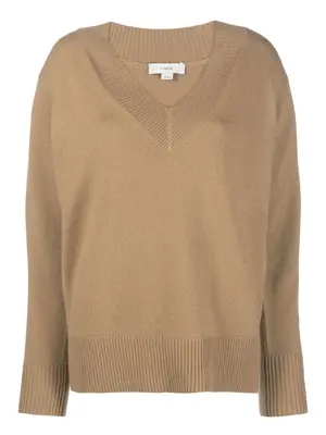 Vince V-neck Jumper - Neutrals