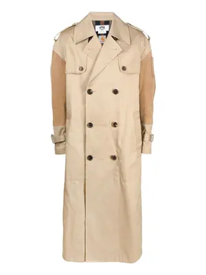 Junya Watanabe X Carhartt Panelled Trench Coat - Neutrals