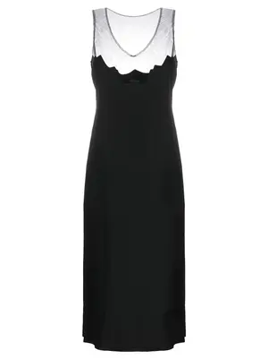 Simone Rocha Sleeveless Midi Dress - Black