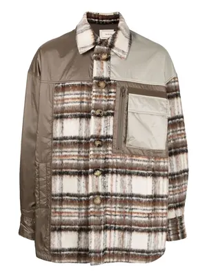 FENG CHEN WANG Button-up Panelled Jacket - Neutrals
