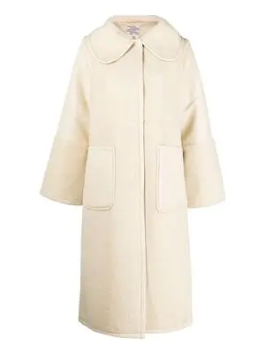 Baum Und Pferdgarten Dory Faux Shearling Mid-length Coat - White