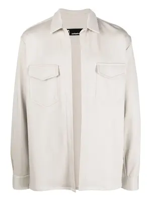 STYLAND STYLAND X Notrainproof Open-Front Shirt Jacket