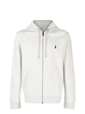Polo Ralph Lauren Knitted Zip-up Hoodie - Grey