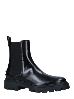 TOD'S Leather Chelsea Boots - Black