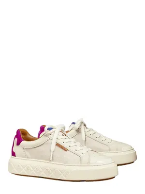 Tory Burch Ladybug Sneaker Off White/prickly Pear
