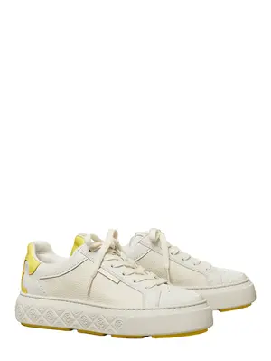 Tory Burch Ladybug Sneaker Titanium White/blazing Yellow