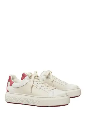 Tory Burch Ladybug Sneaker Titanium White/washed Berry