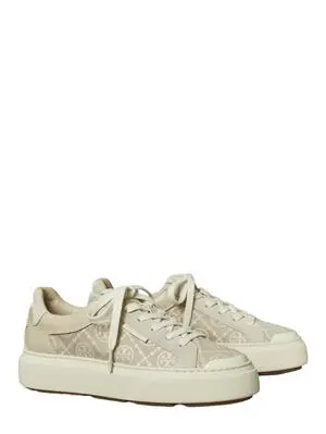 Tory Burch T Monogram Ladybug Sneakers - Birch/new Cream/calcare