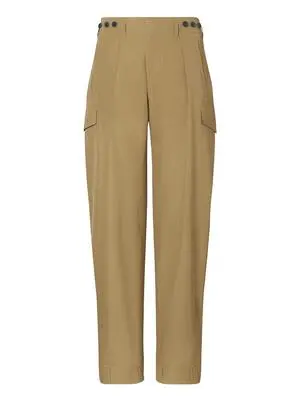 Tory Burch Wool Pant Dark Sandalwood