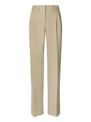 Tory Burch Wool Pant Silver Taupe