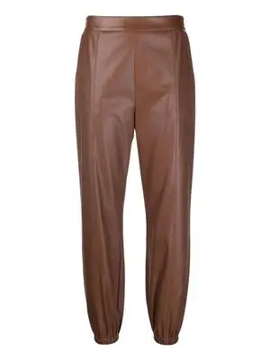 Liu Jo Tapered High-waist Trousers - Brown