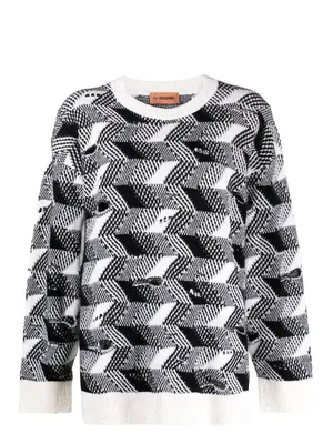 Missoni Woven-knit Jumper - White