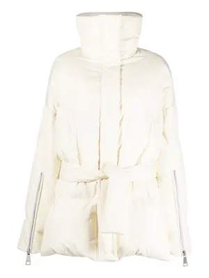 Khrisjoy Iconic Belted Puffer Jacket - Neutrals