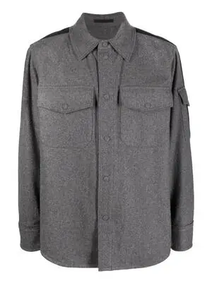Helmut Lang Button-up Long-sleeve Shirt - Grey
