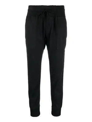 JAMES PERSE Mixed Media Trousers - Black